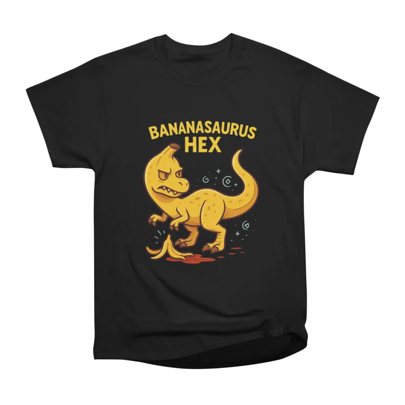 Bananasaurus Hex Funny Dinosaur Pun Monster T-Shirt Tee Gift For Him ...