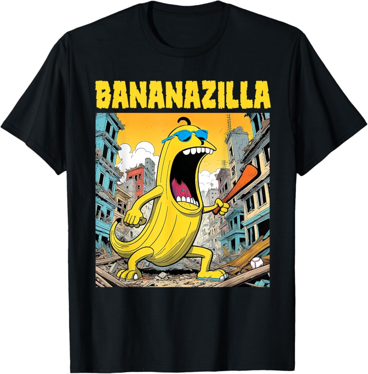 Bananazilla Banana Baseball Monster Bananas Youth Unisex Men Women T ...