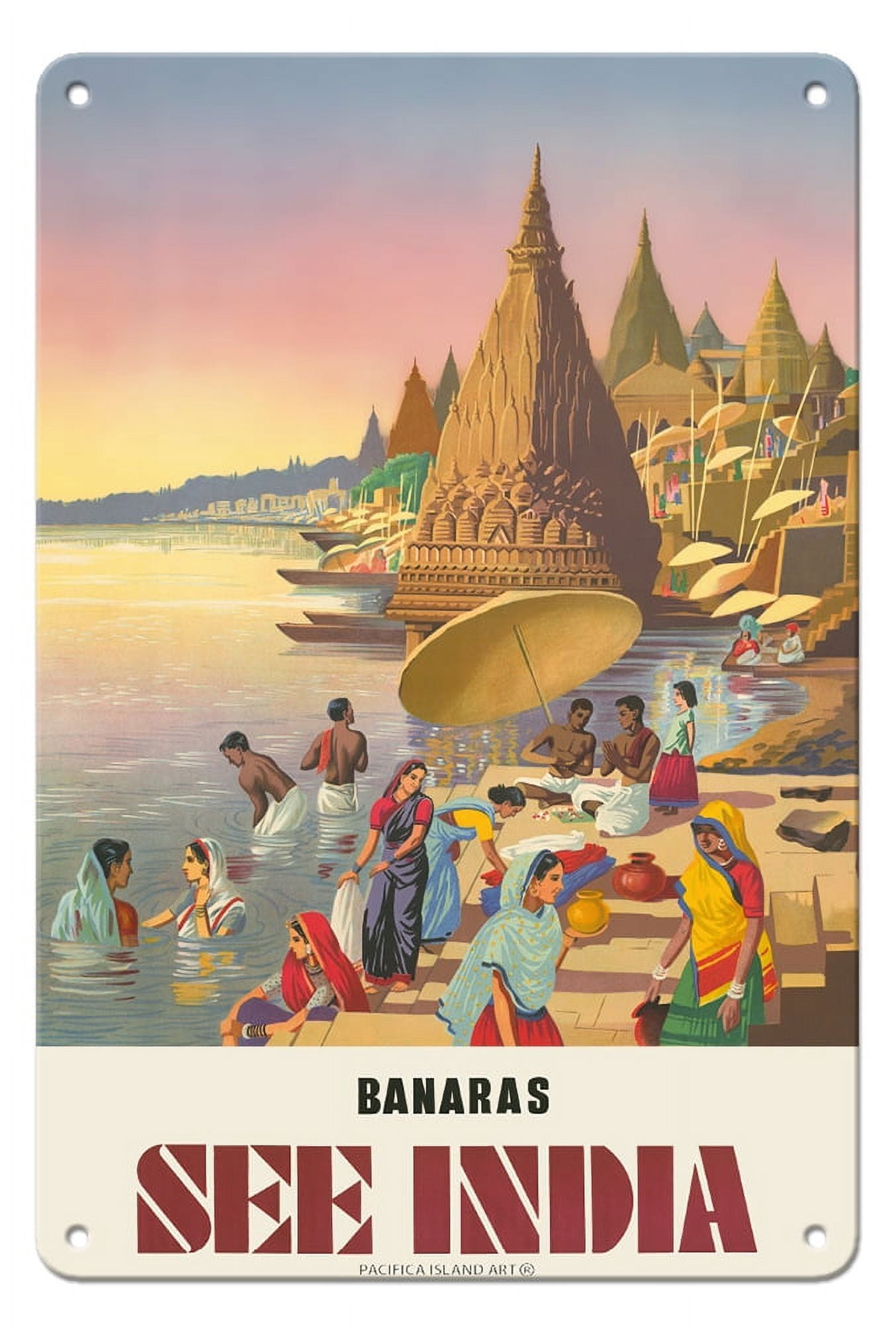 Banaras - See India - Varanasi on the Ganges River - Vintage Travel ...