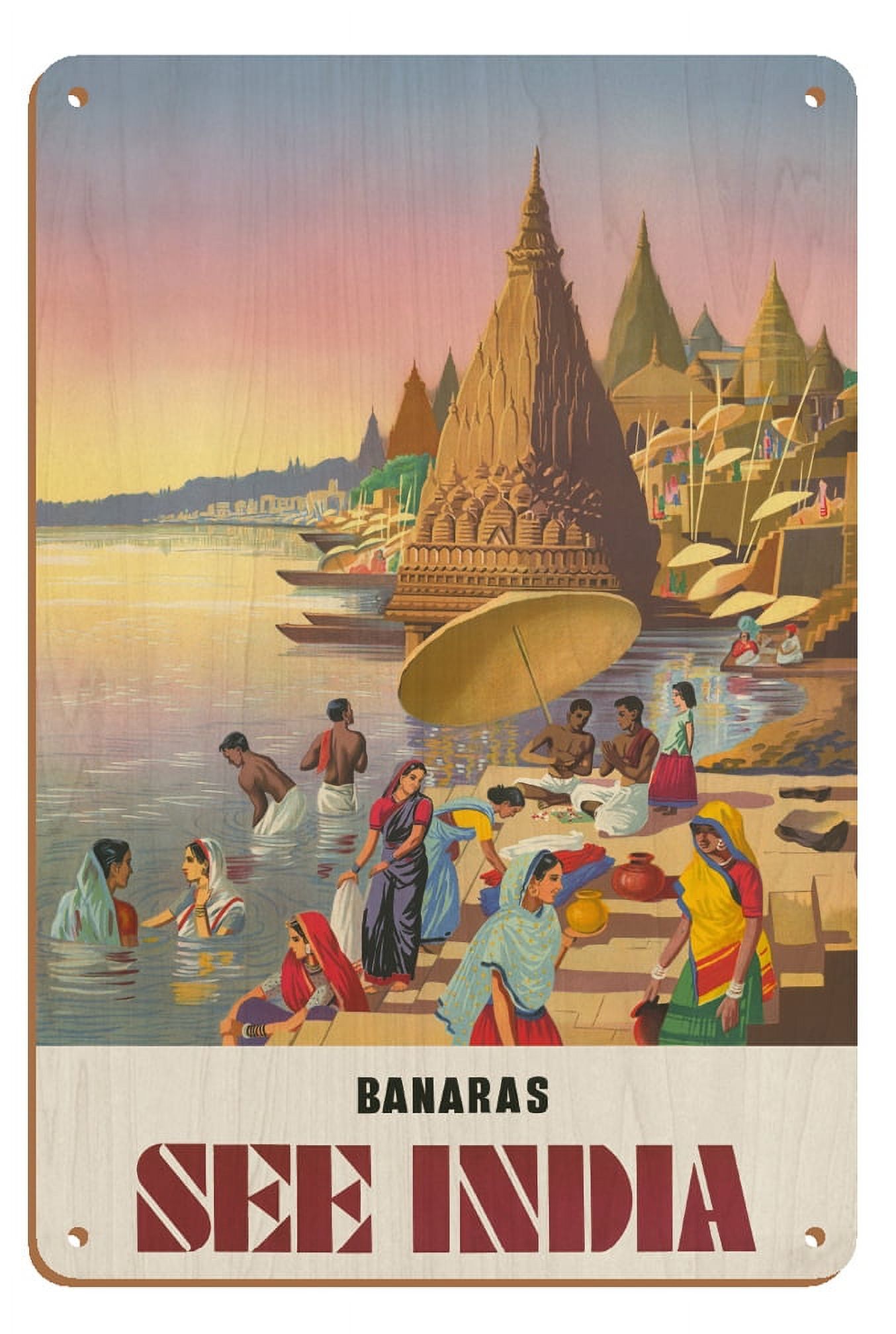 Banaras - See India - Varanasi on the Ganges River - Vintage Travel ...