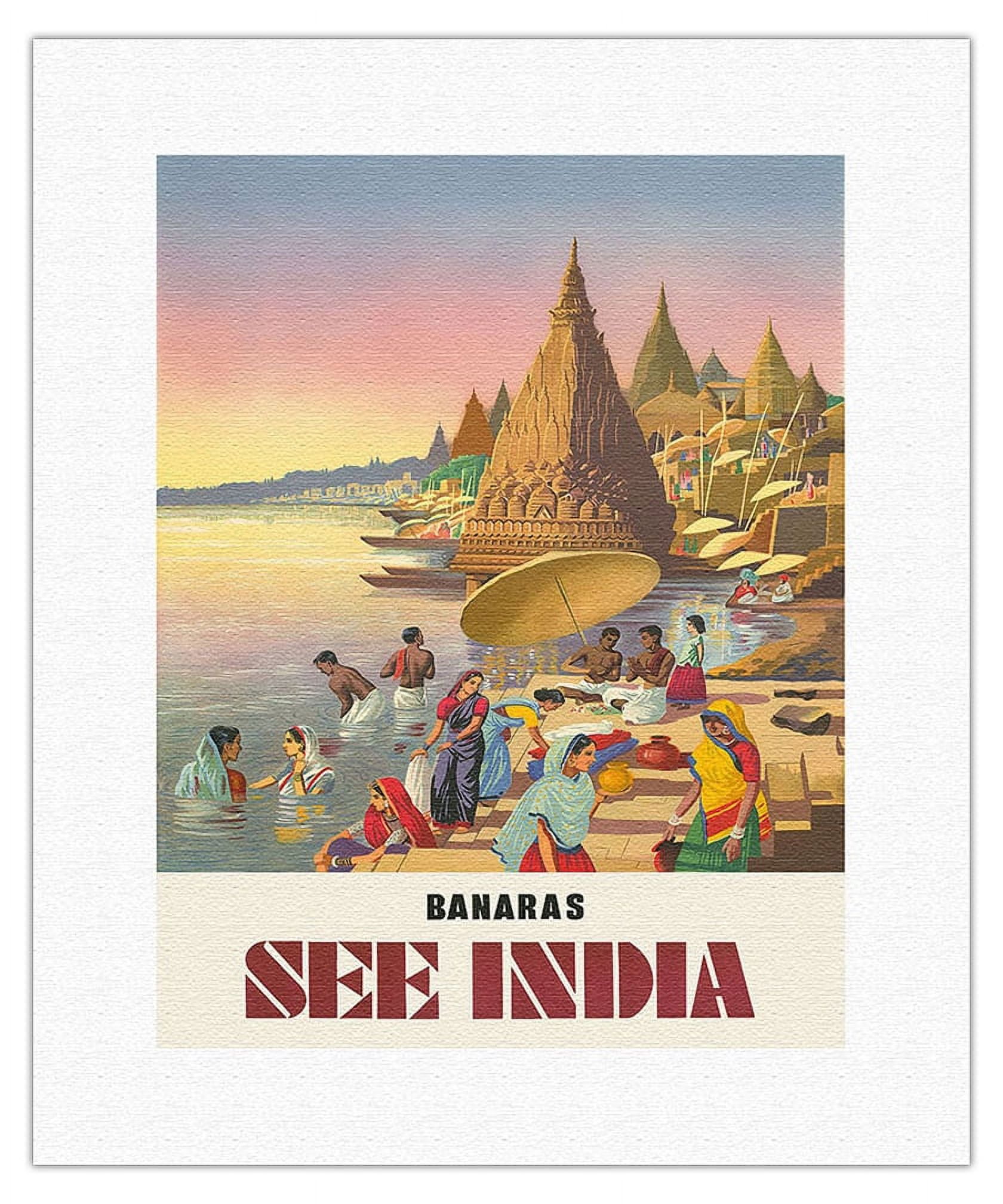 Banaras - See India - Varanasi on the Ganges River - Vintage Travel ...