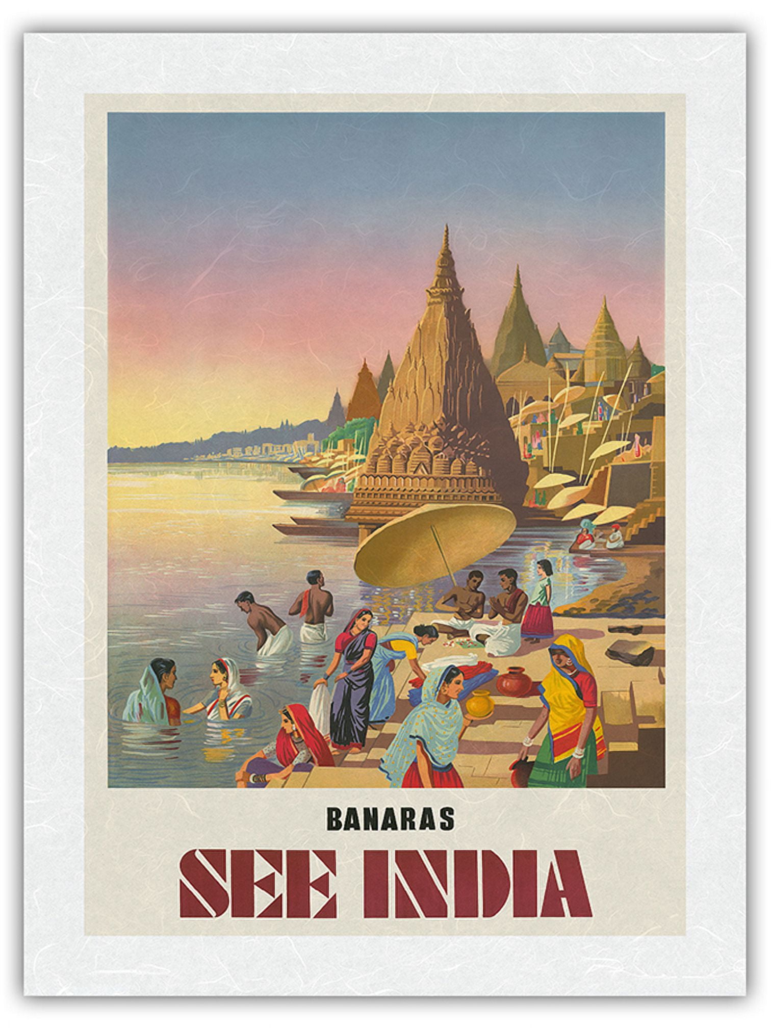 Banaras - See India - Varanasi on the Ganges River - Vintage Travel ...