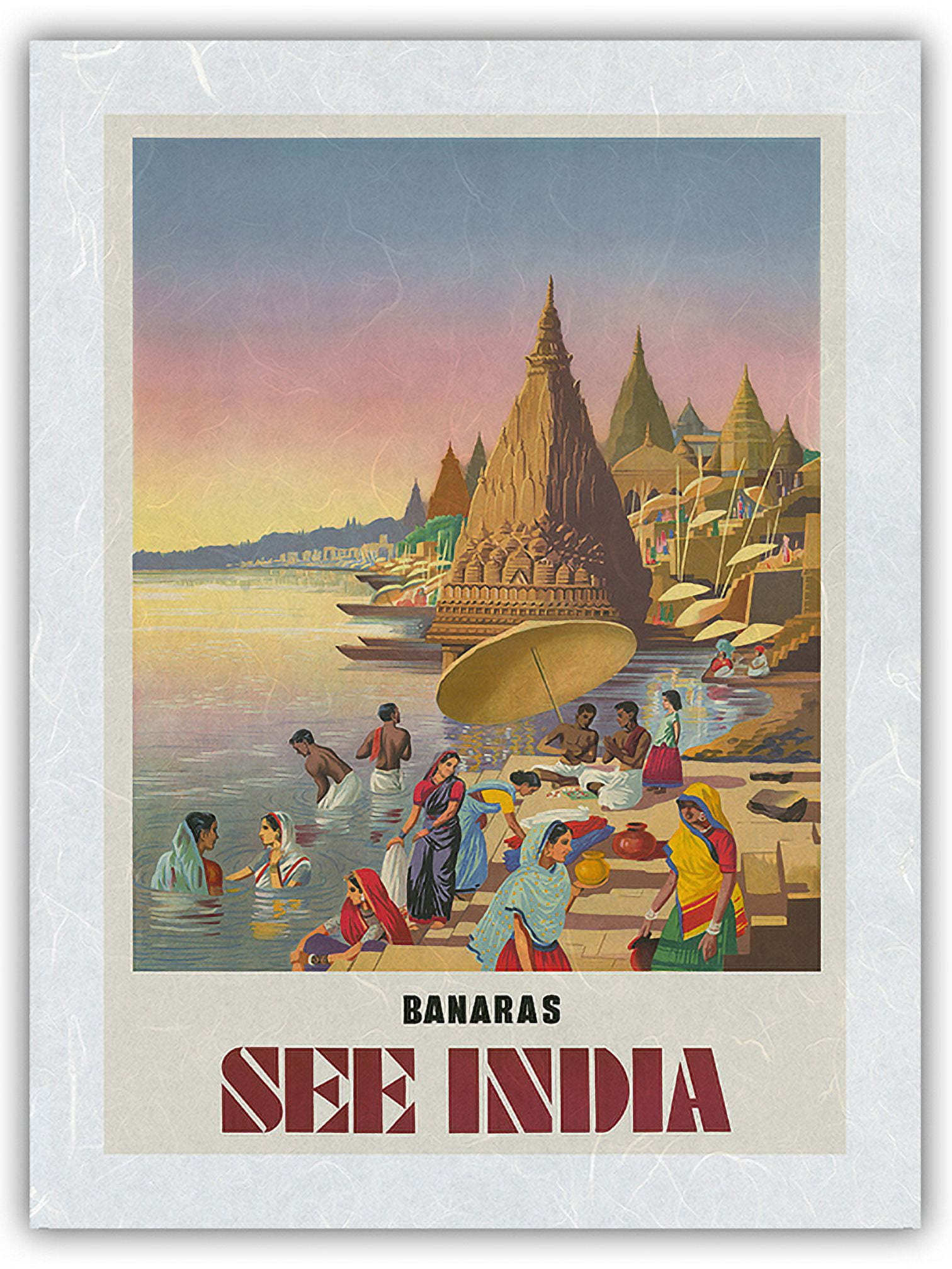 Banaras - See India - Varanasi on the Ganges River - Vintage Travel ...