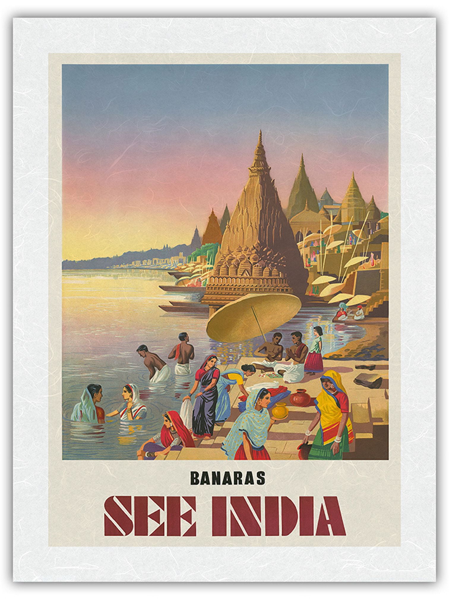 Banaras - See India - Varanasi on the Ganges River - Vintage Travel ...