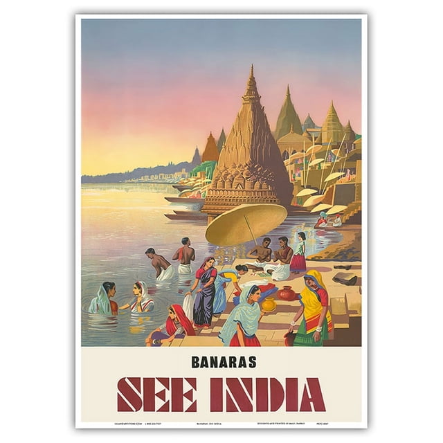 Banaras - See India - Varanasi on the Ganges River - Vintage Travel ...
