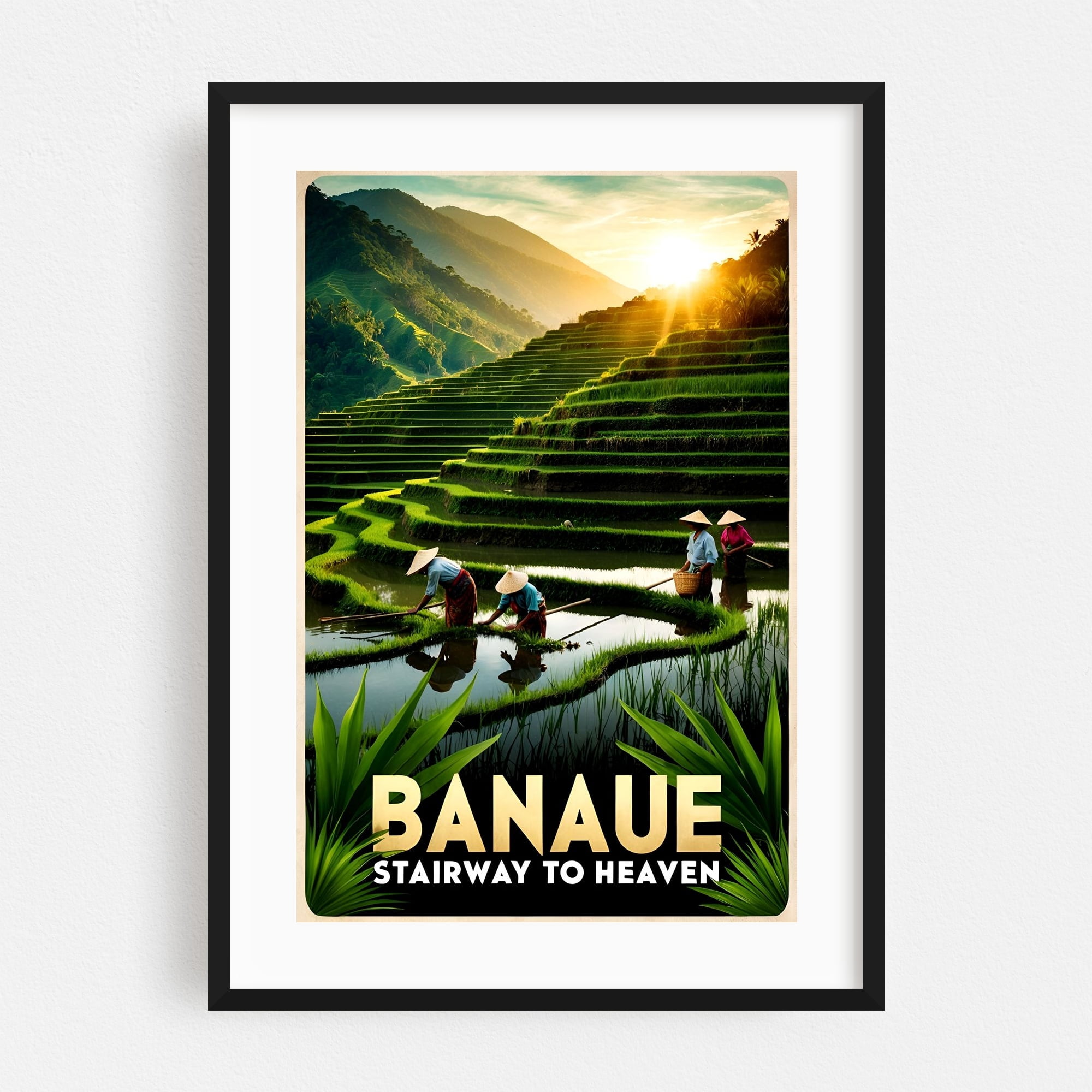 Banaue Rice Terraces Poster: Stairway to Heaven - Banaue Cordillera ...
