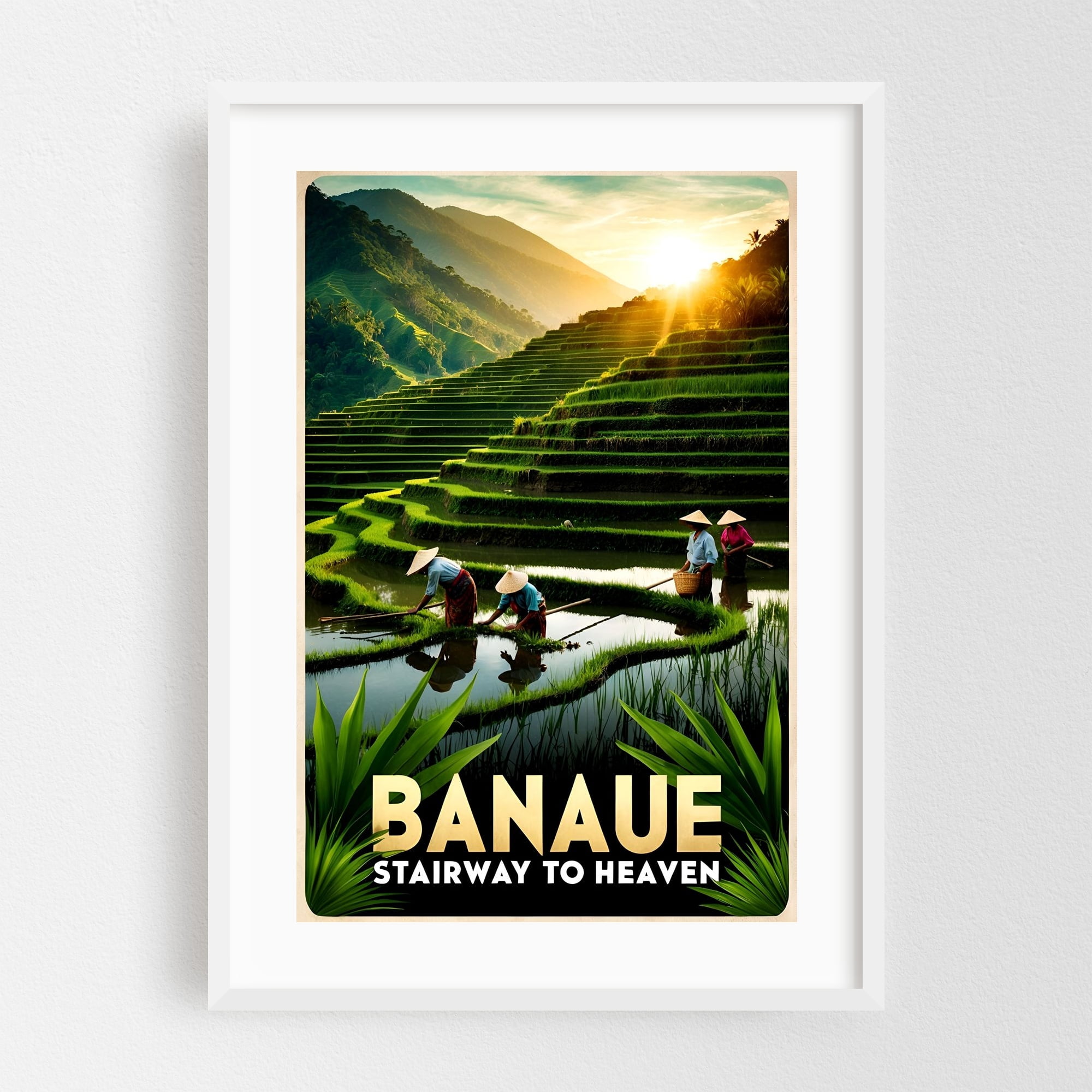 Banaue Rice Terraces Poster: Stairway to Heaven - Banaue Cordillera ...
