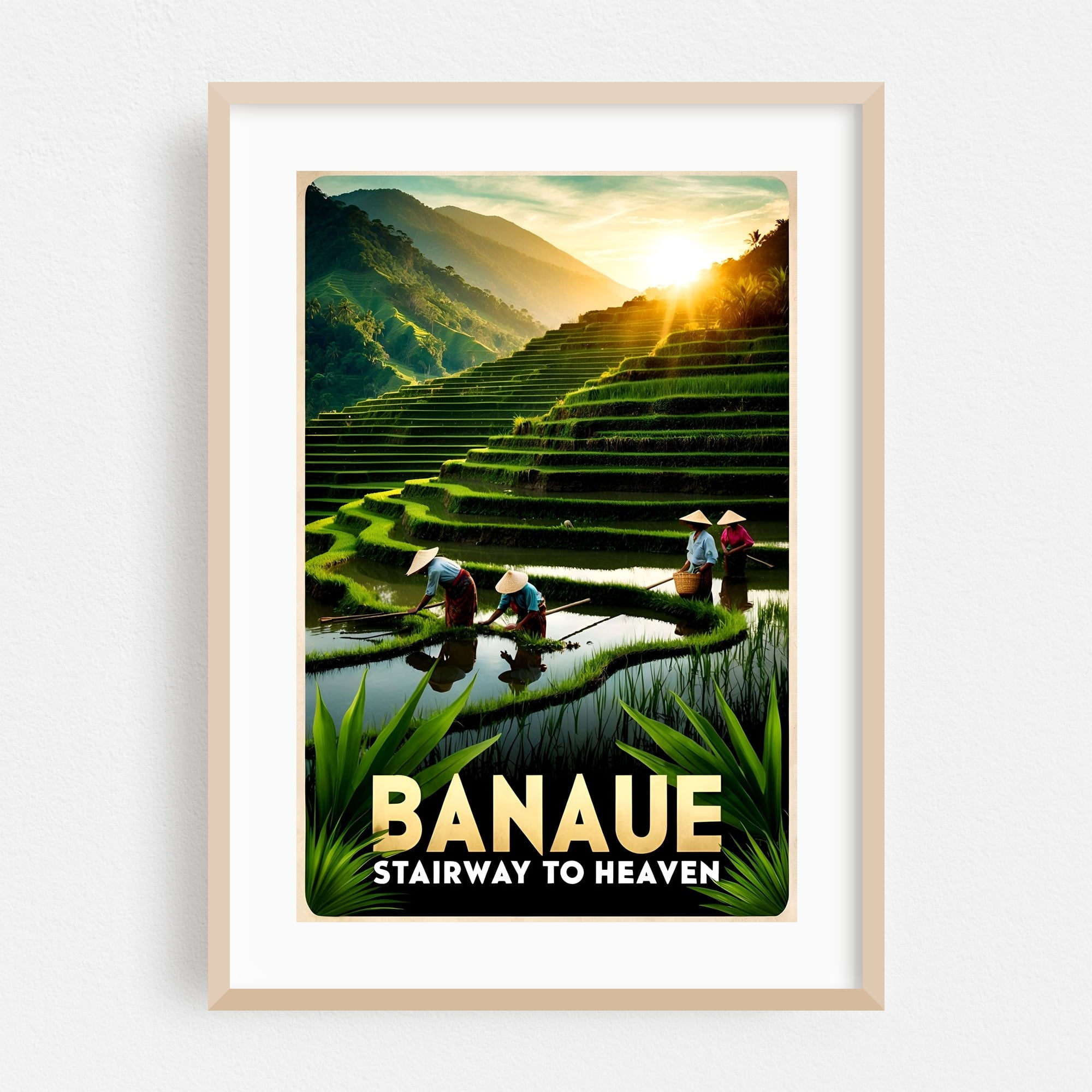 Banaue Rice Terraces Poster: Stairway to Heaven - Banaue Cordillera ...