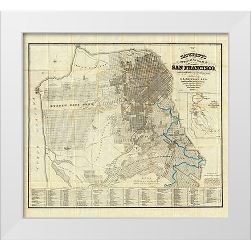 Bancroft, A.L. 22x20 White Modern Wood Framed Museum Art Print Titled ...