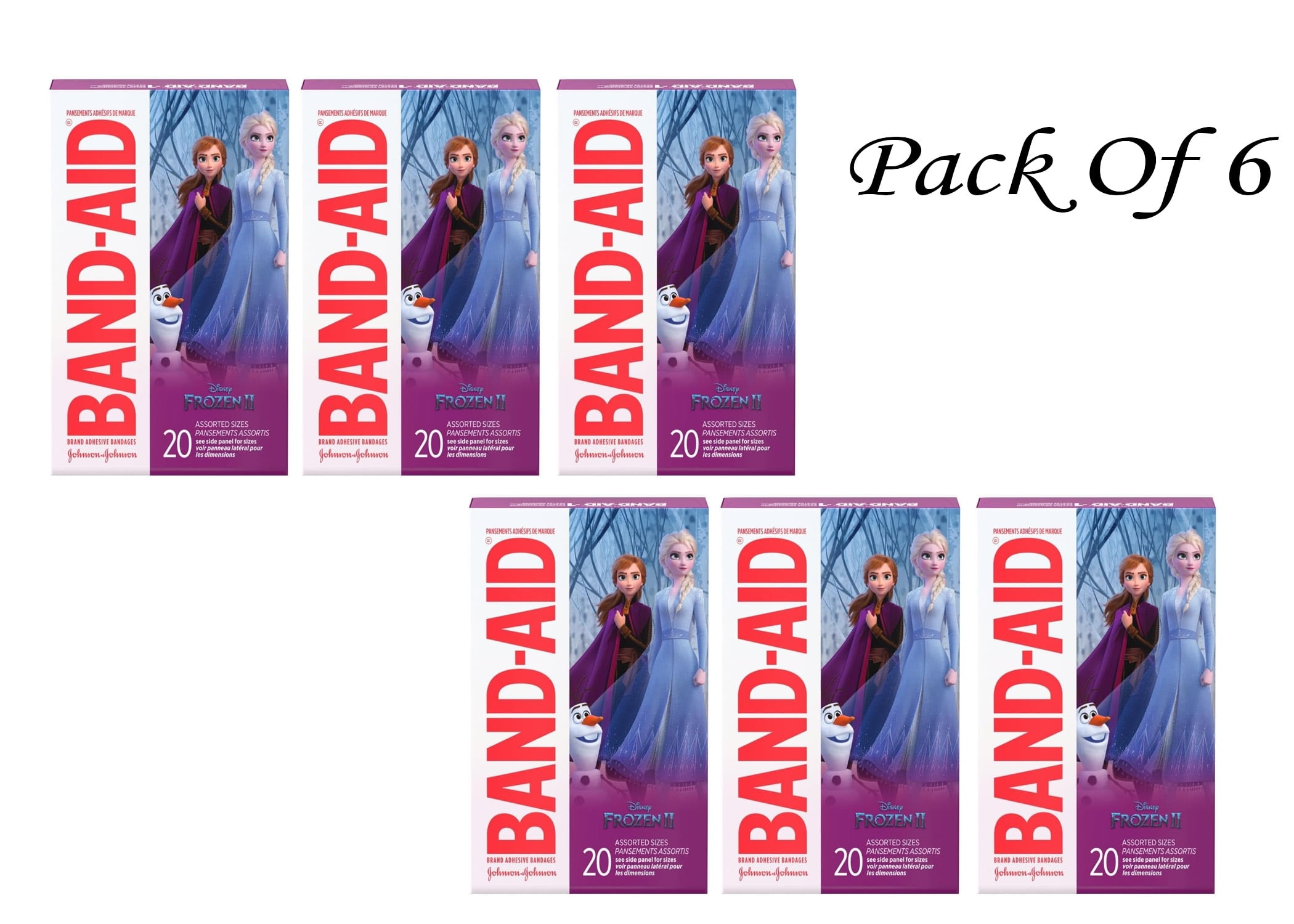 Band-Aid Adhesive Bandages, Disney's Frozen II, Assorted Sizes Pack of ...