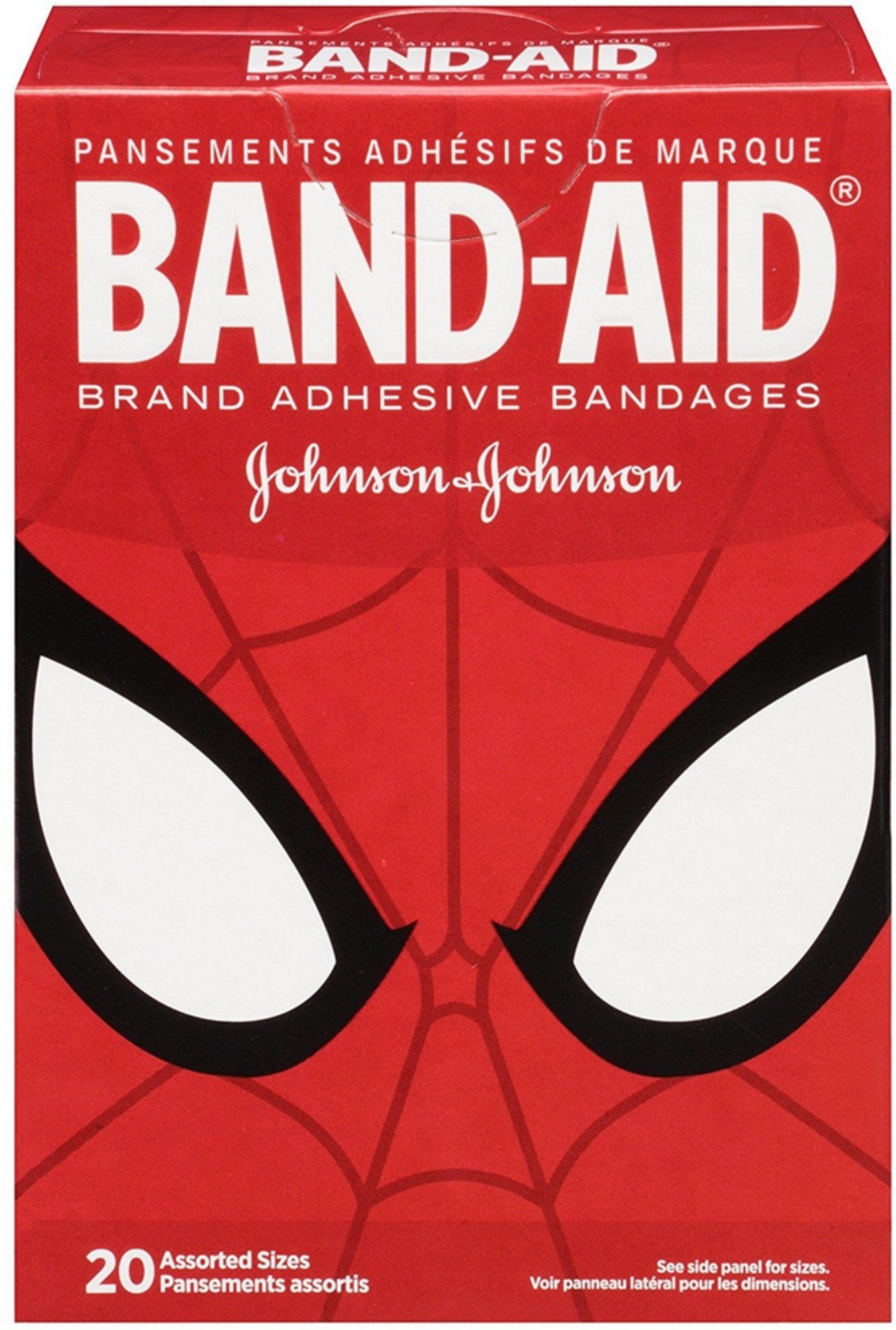 Band-Aid Adhesive Bandages, MARVEL Spiderman, Assorted Sizes 20 ct ...
