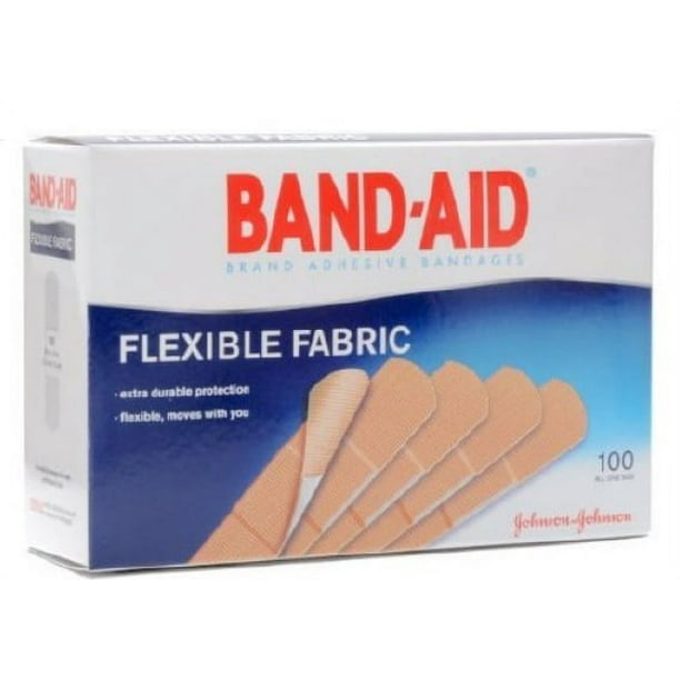 Band-Aid Adhesive Strip, 1 X 3 Inch Fabric Rectangle Tan Sterile ...