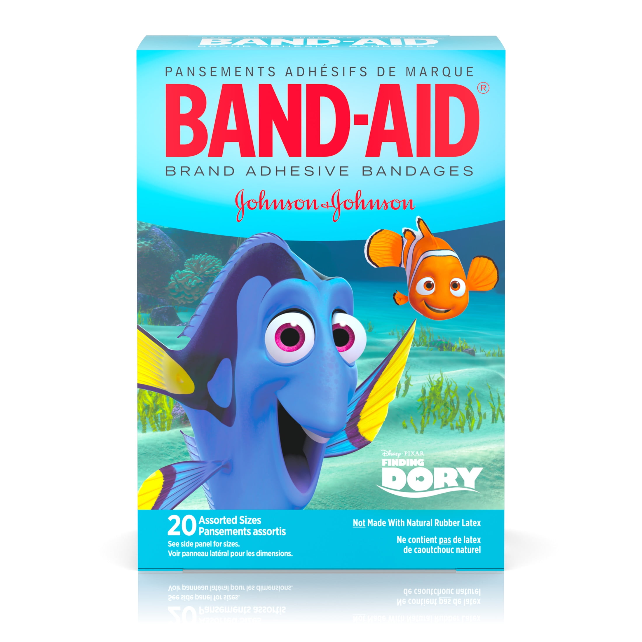 Band-Aid Bandages, Disney/Pixar Finding Dory, Assorted Sizes 20 Ct HSA ...