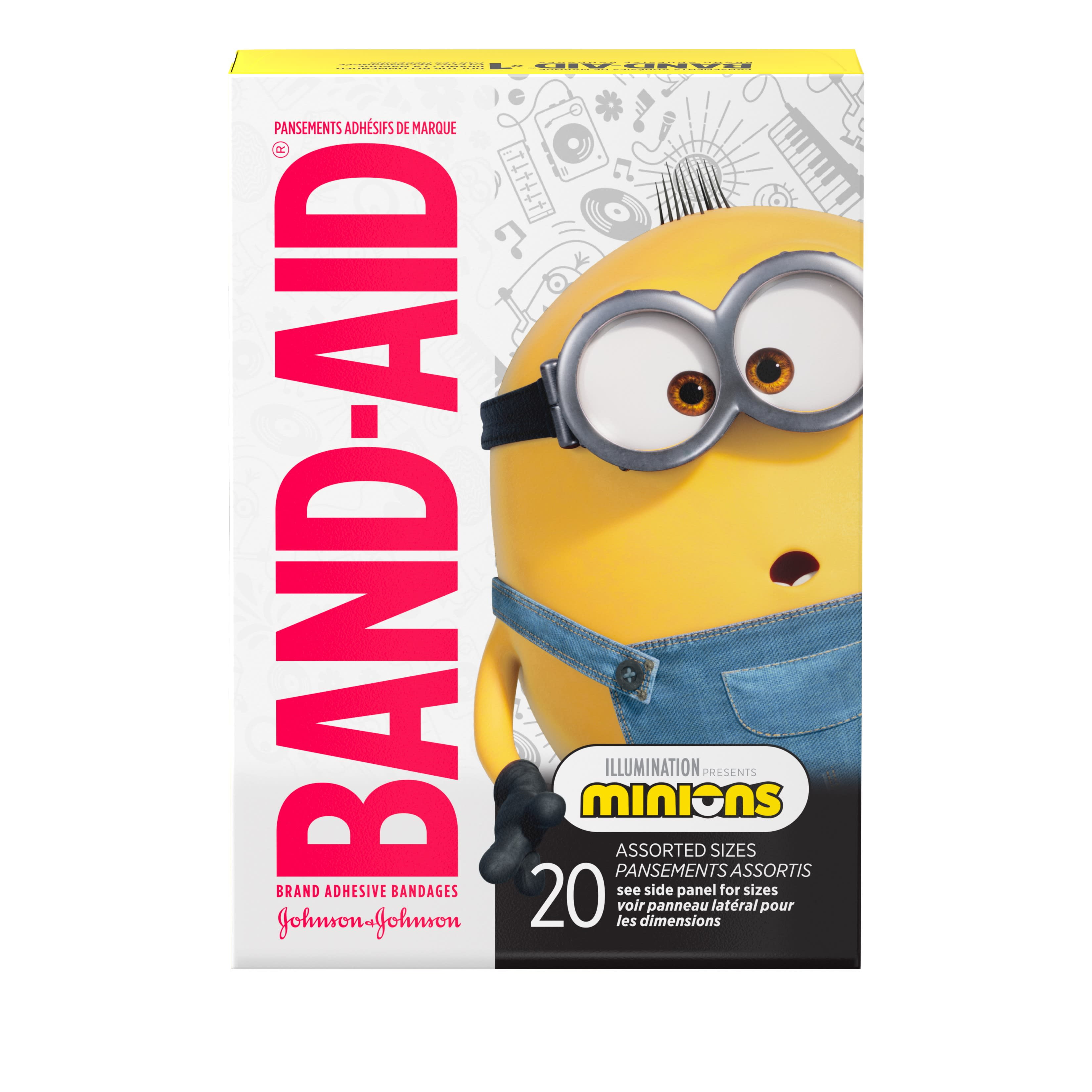 Band-Aid Bandages, Minions, Assorted Sizes 20 ct HSA/FSA Eligible ...