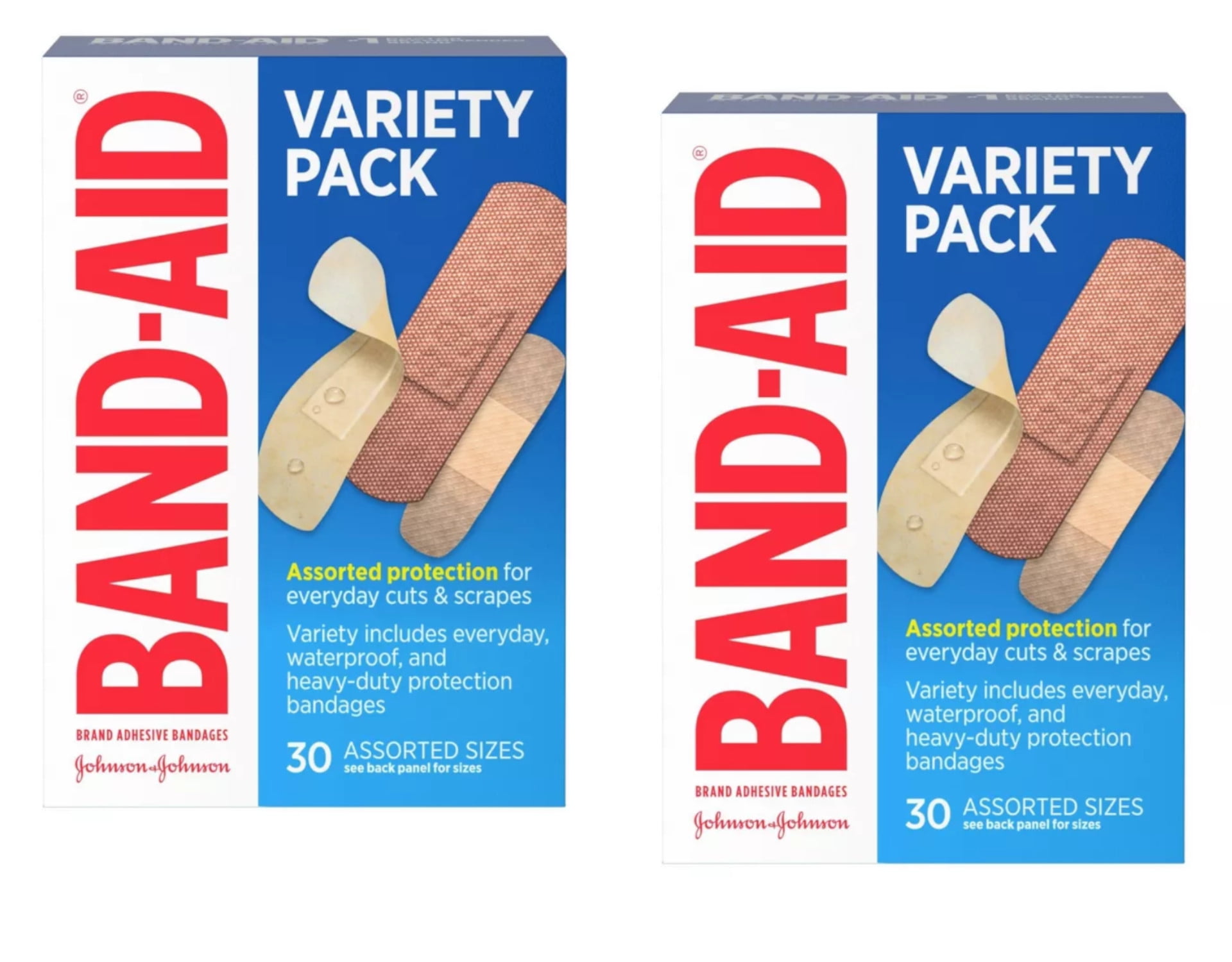 Band-Aid Brand Adhesive Bandages Variety Pack, Assorted Sizes, 30 ct ...
