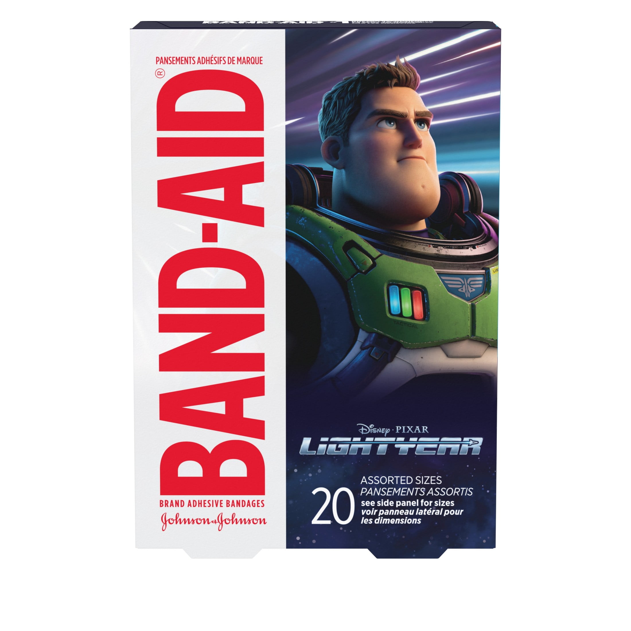 Band-Aid Brand Bandages, Disney/Pixar Lightyear, Assorted Sizes 20Ct ...