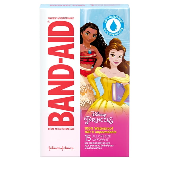 Band-Aid Brand Bandages for Kids, Disney Princesses, One Size, 15 Count ...