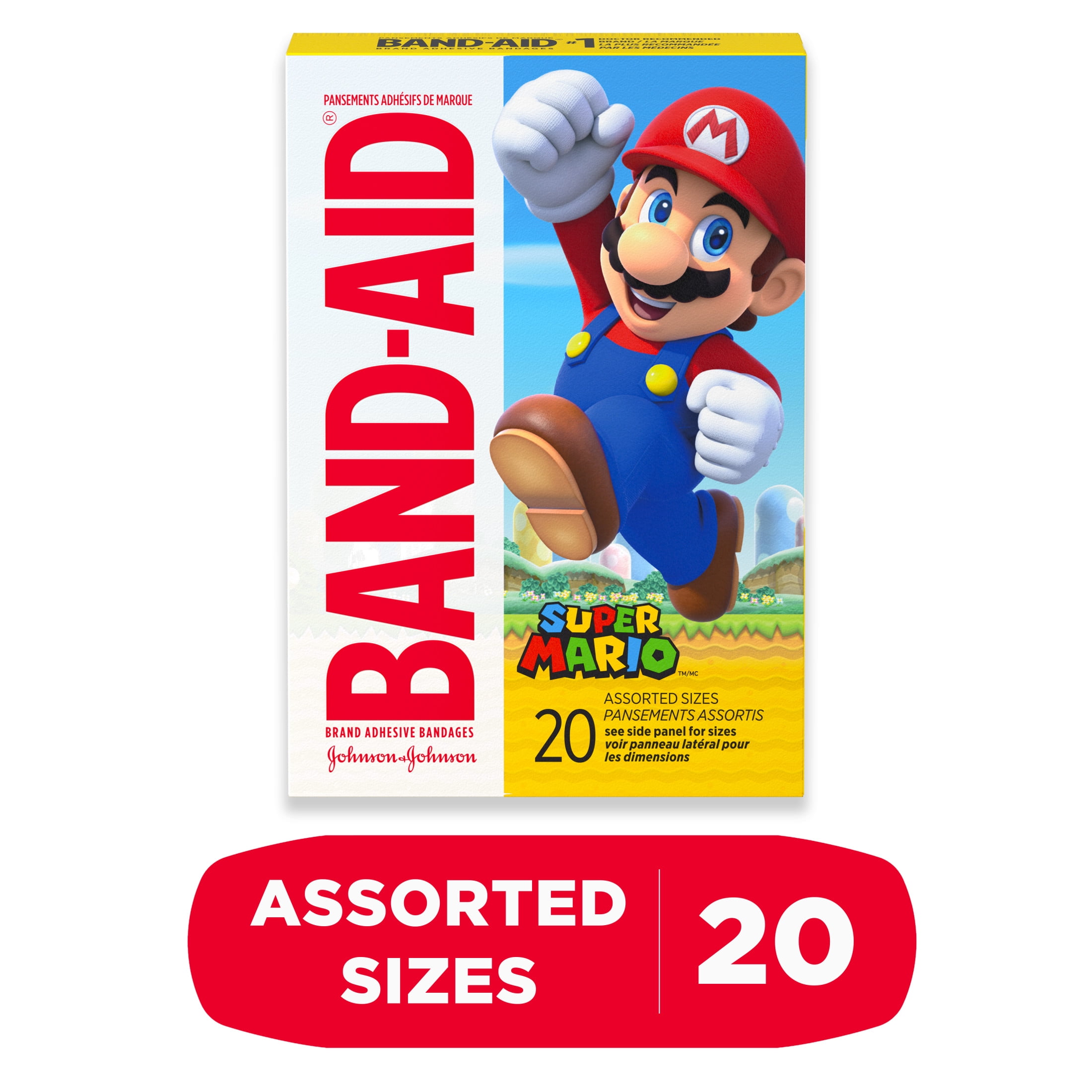 Brandclub - Band-Aid Brand Bandages for Kids with Nintendo Super Mario ...