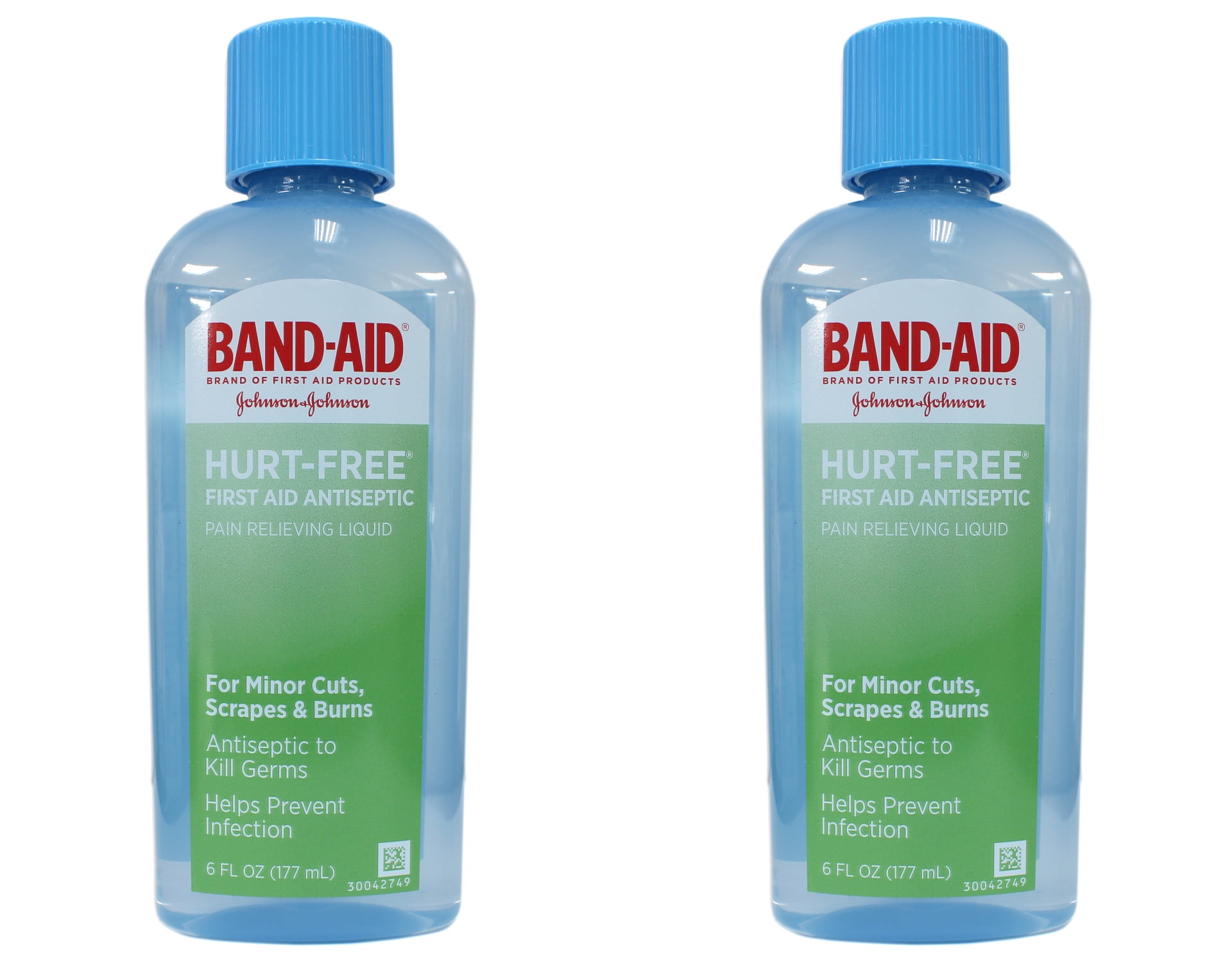 Band Aid Brand First Aid Hurt-Free Antiseptic Wash Treatment, 6 fl. oz ...