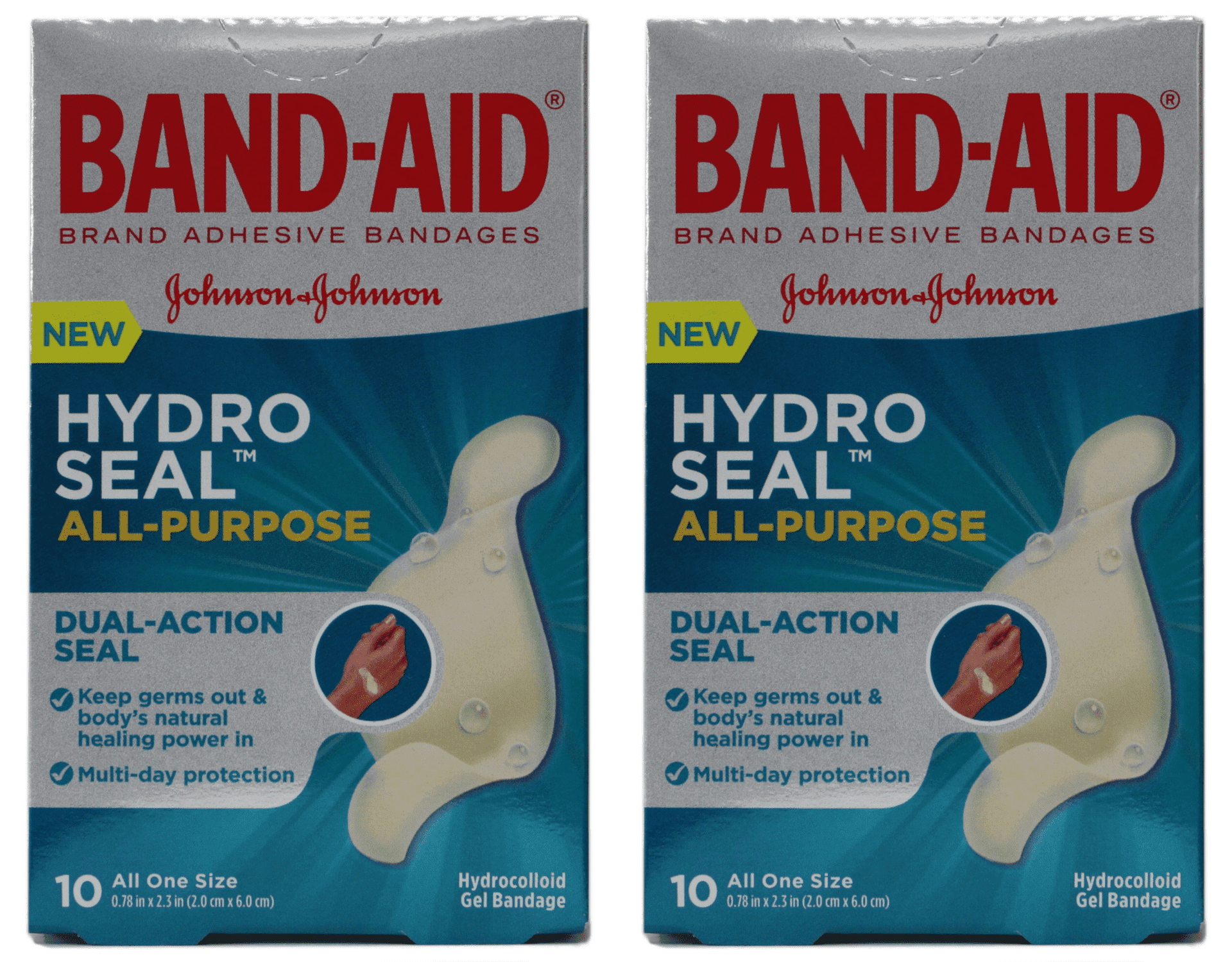 BAND-AID, Hydro Seal All Purpose Bandages, 10 ct, Waterproof - Walmart.com