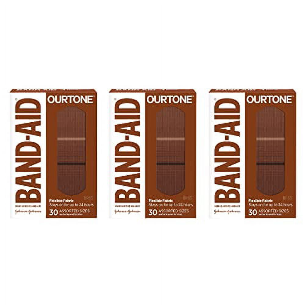 Band-Aid Brand Ourtone Adhesive Bandages, Flexible Protection & Care of ...