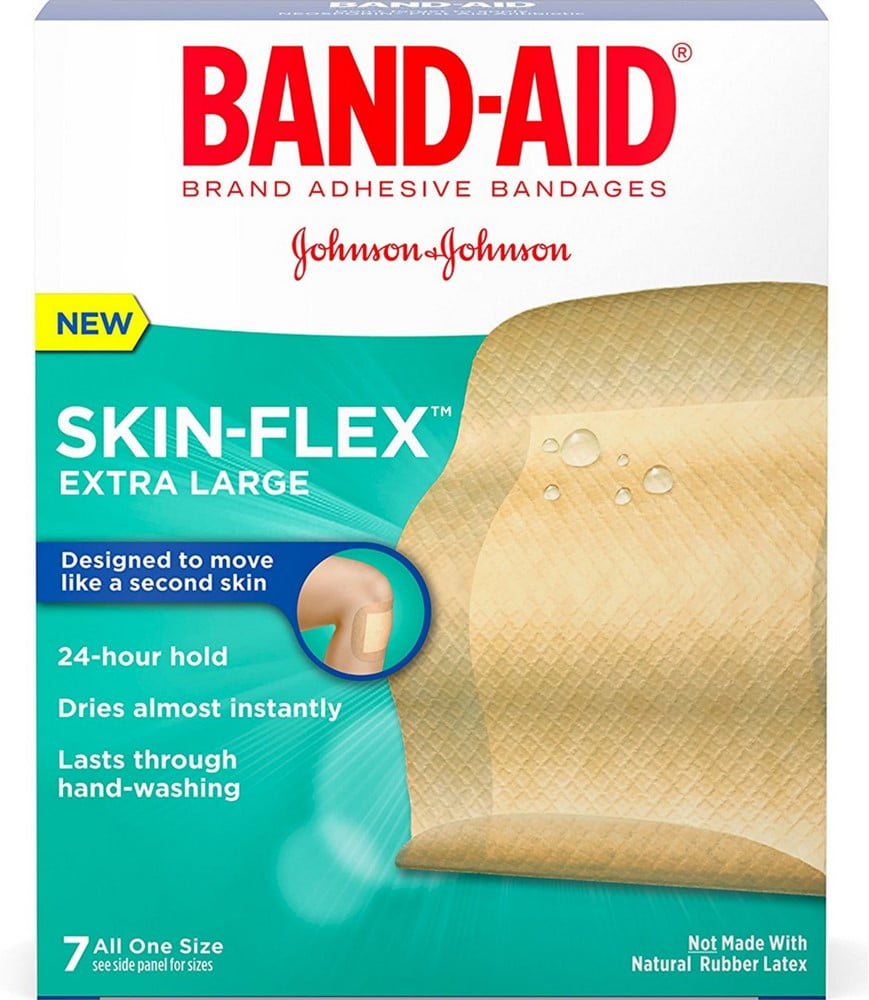 Band-Aid Brand SKIN-FLEX™ Adhesive Bandages, Extra Large Size, 7 ct ...