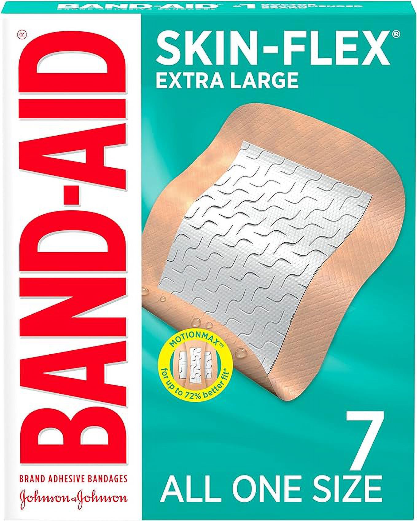 Band-Aid Brand Skin-Flex Adhesive Bandages for First Aid and Wound Care ...