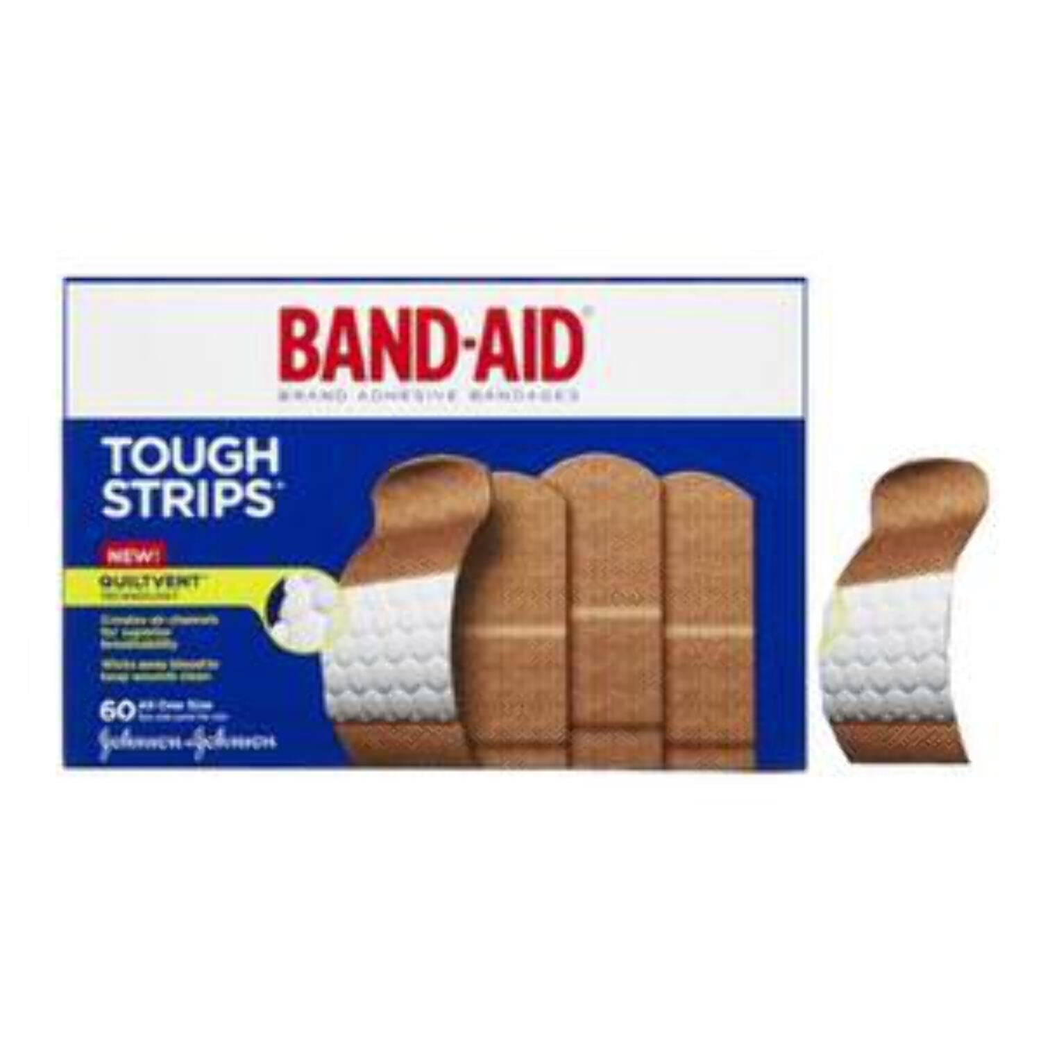 BAND-AID Tough Strips Adhesive Bandage for Minor Cuts Scrapes, Heavy ...