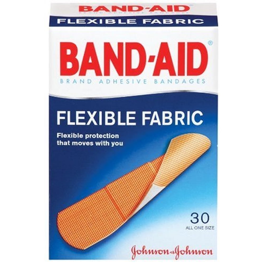 Band-Aid Flexible Fabric Adhesive Bandages (Pack of 6) - Walmart.com