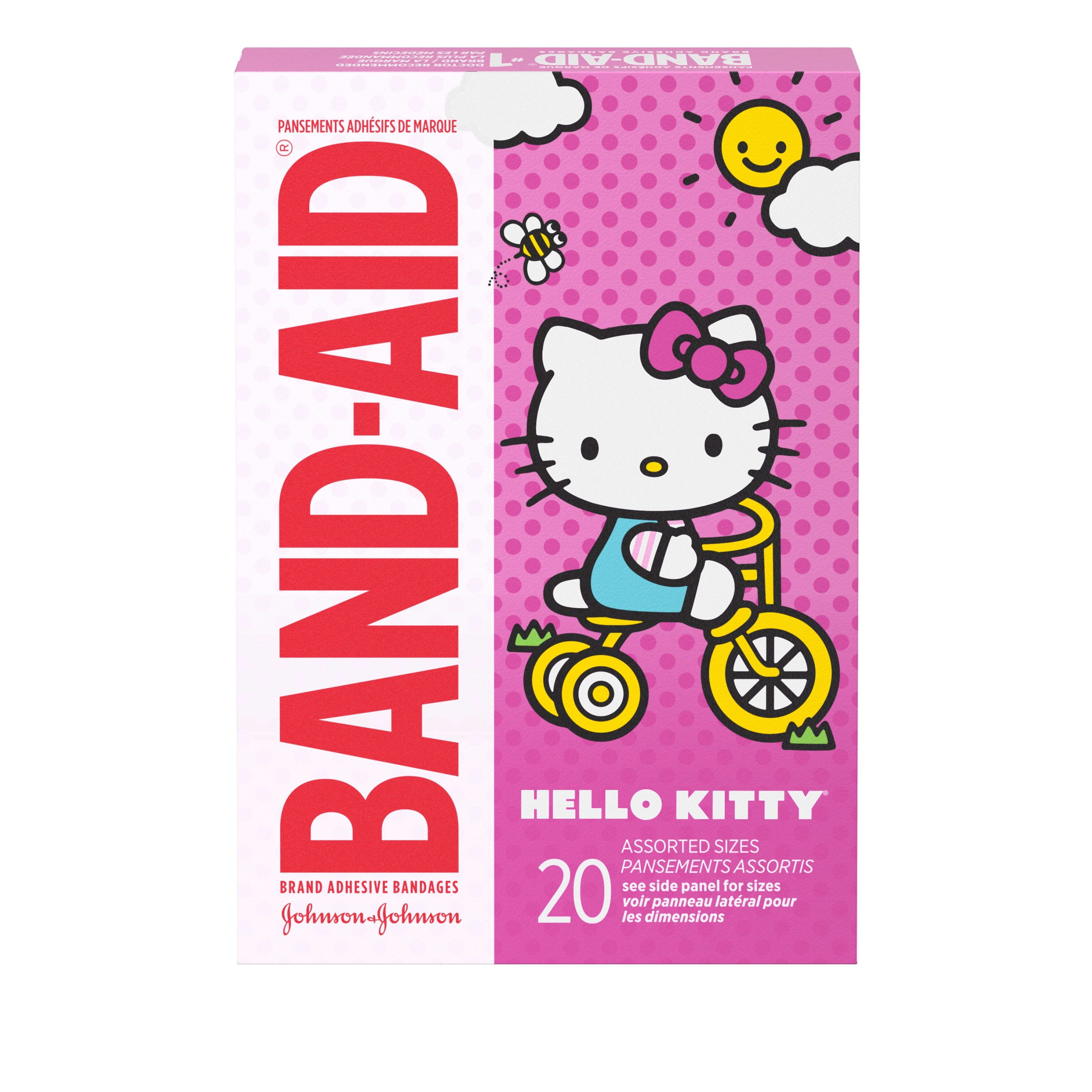 Band-Aid Hello Kitty Kids Adhesive Bandages by Sanrio - 20 ct Assorted ...