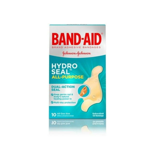Band-Aid Hydro Seal All Purpose Hydrocolloid Gel Bandage, 10 Ct ...