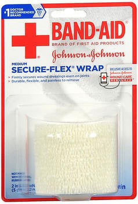 Band Aid Medium Secure Flex Wrap (Pack of 2) - Walmart.com