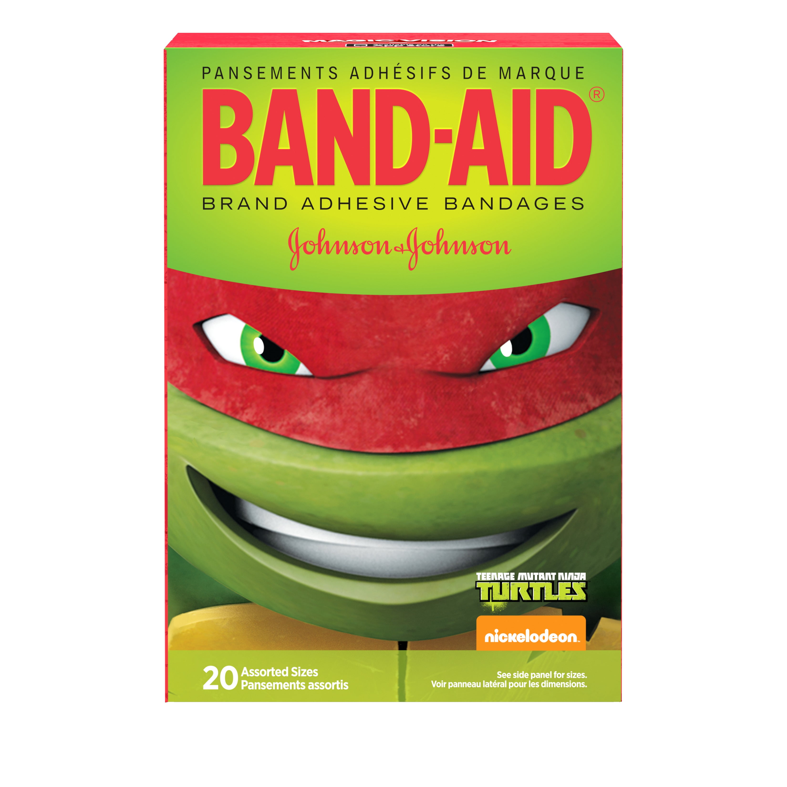 Band-Aid Nickelodeon Teenage Mutant Ninja Turtles Assorted Sizes 20 ct ...