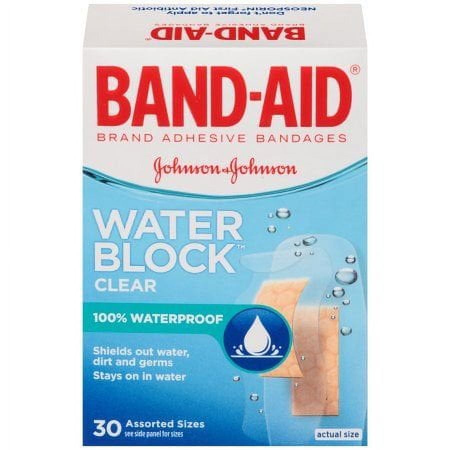 Band-Aid 100% Waterproof Adhesive Bandages, Neosporin First Aid ...