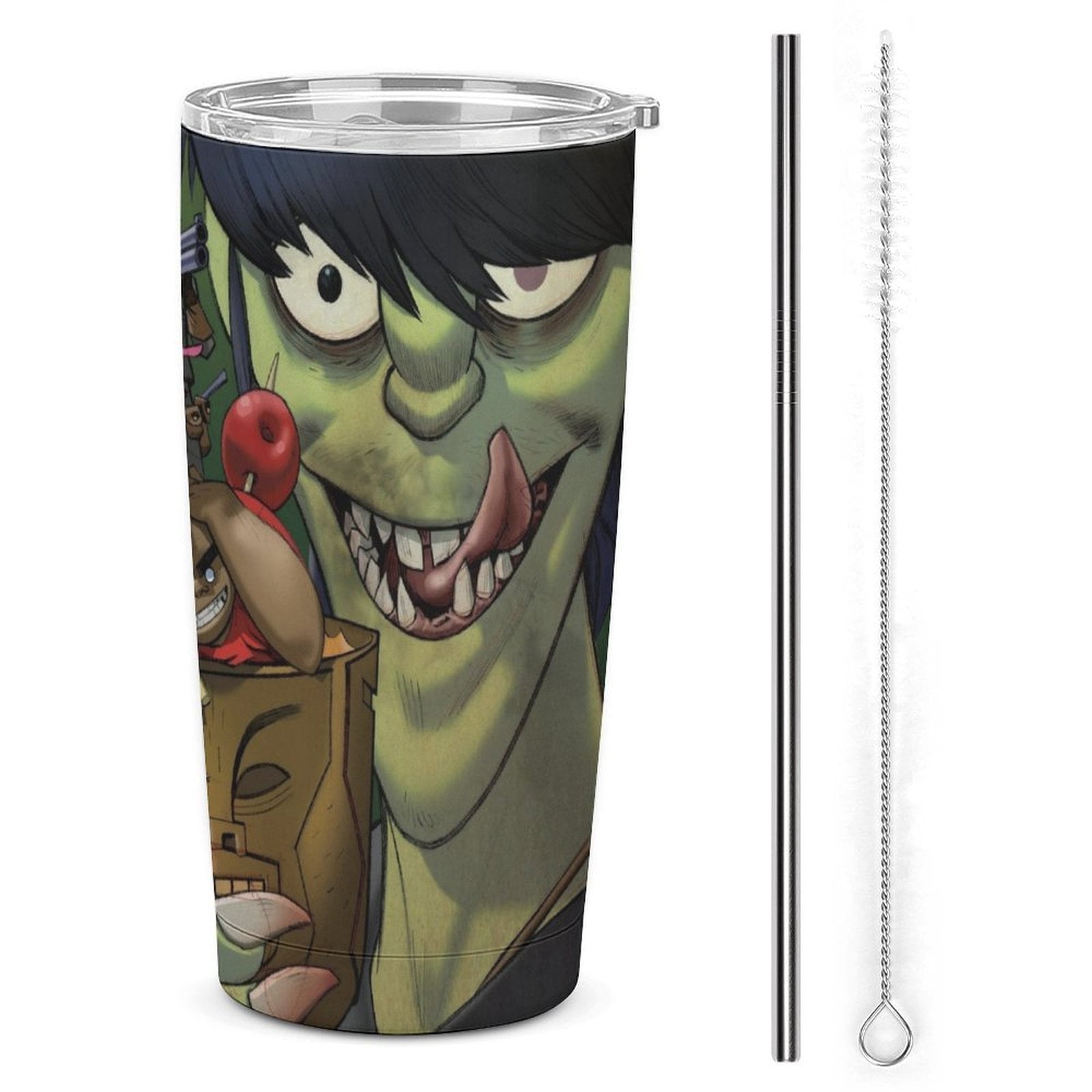 Band Animation Music Gorillaz Stainless Steel Car Cup Thermal Vacuum ...