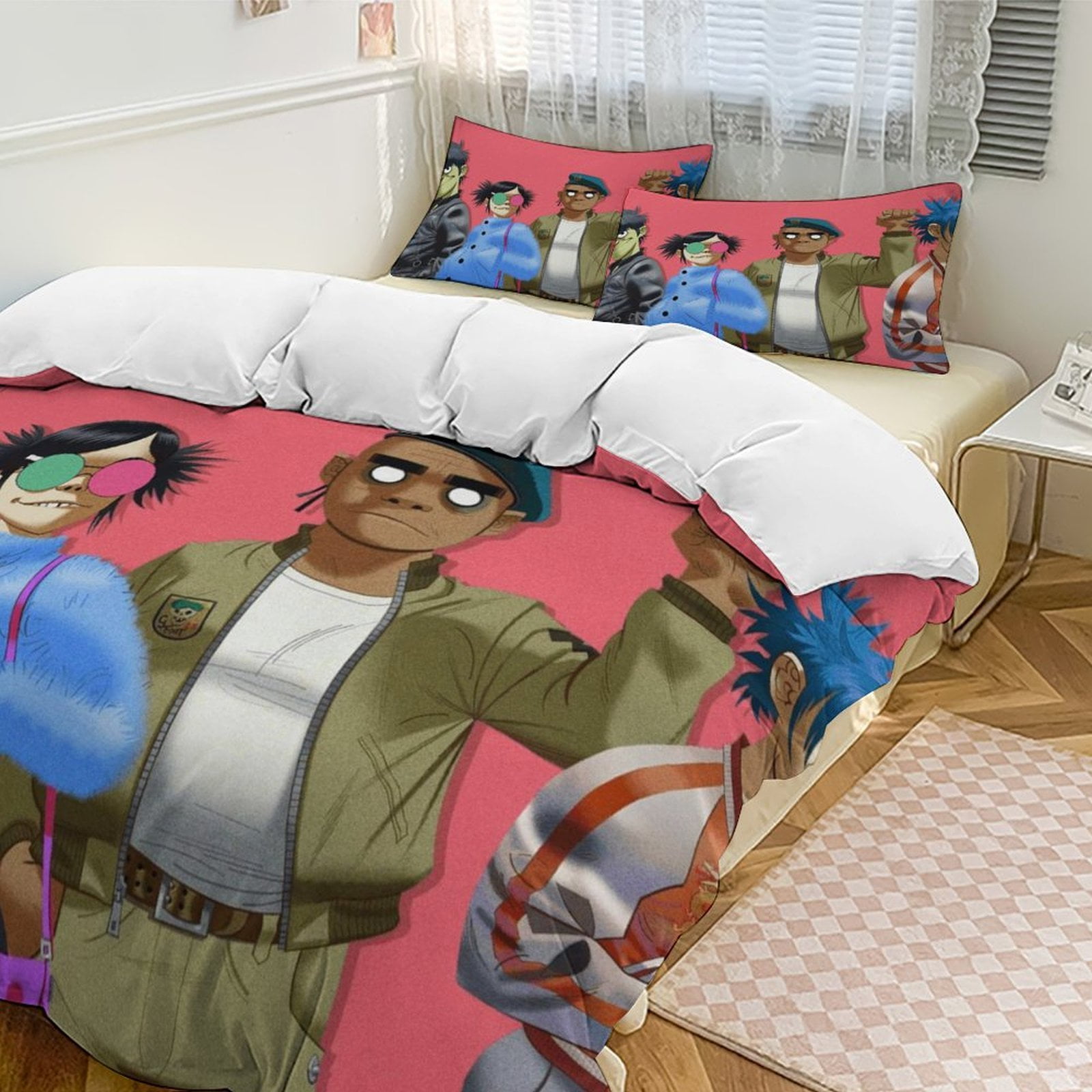 Band Cartoon Gorillaz 3 Pieces Bedding Set Soft Comforter Sets ...