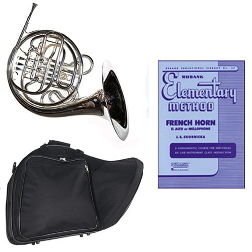 Band Directors Choice Silver Plated Double French Horn Key of F/Bb ...