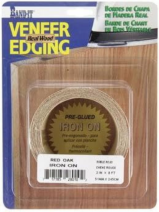 Band-It Wood Veneer Edge Banding 2 " X 8 ' Red Oak - Walmart.com