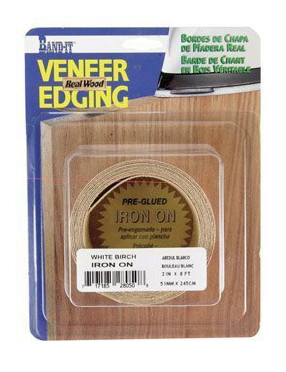 Band-It Wood Veneer Edge Banding 2 " X 8 ' White Birch - Walmart.com