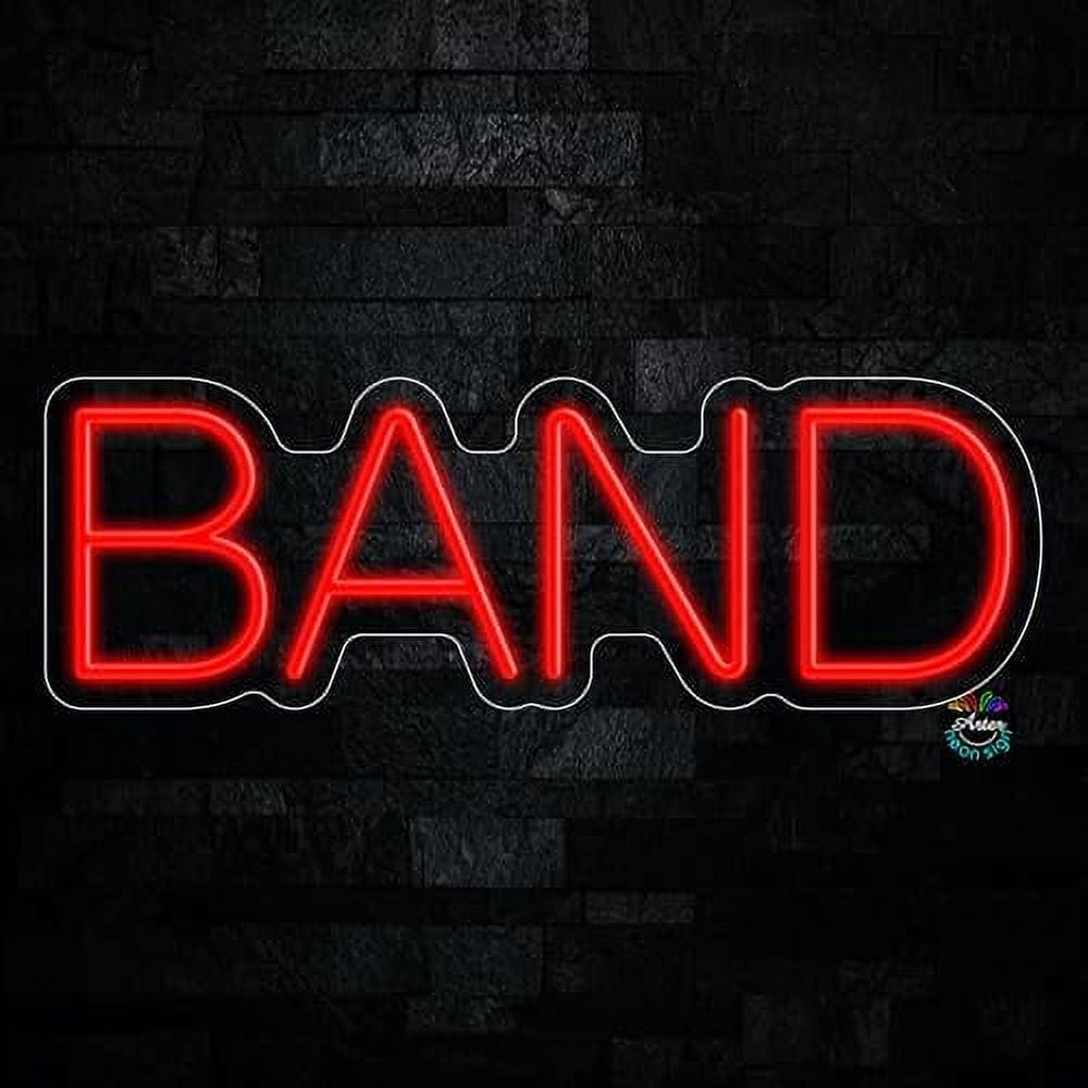 Band LED Neon Sign 24"L x 8"H #32051 - Walmart.com