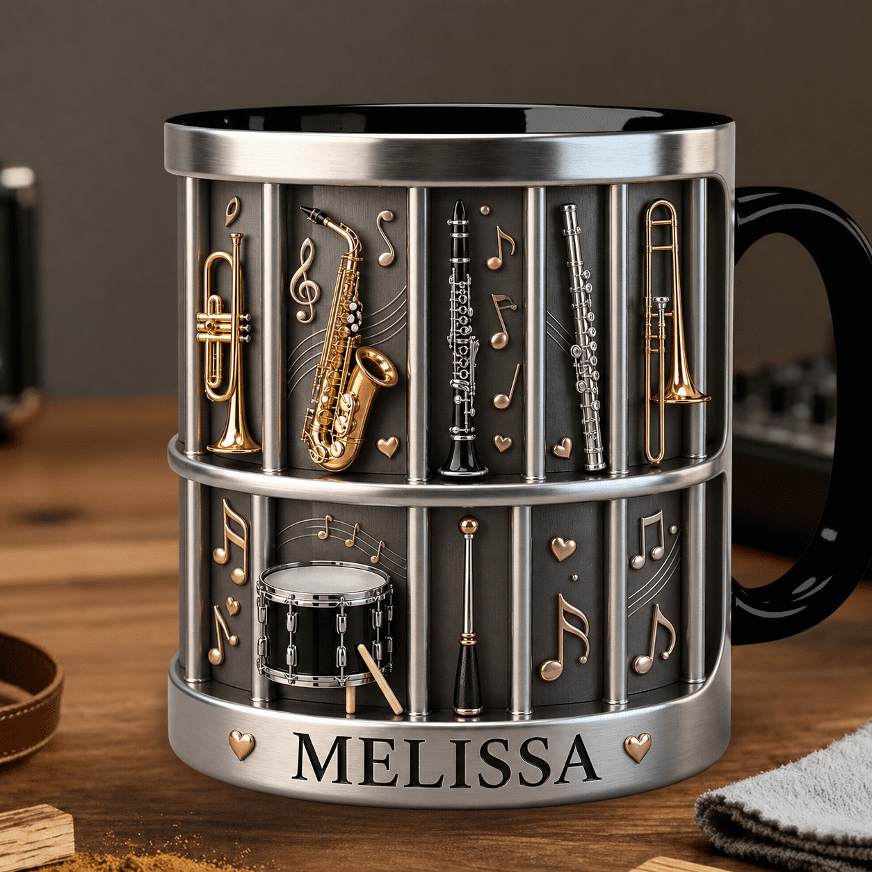 Band Mom Mug Personalized Accent Mug, Music Mom Gift for Marching Band ...