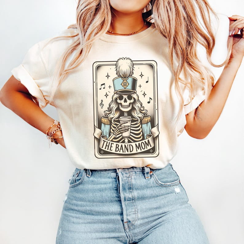 Band Mom Shirt, Marching Band Mom Tarot Card T-Shirt, Band Mom Tee ...
