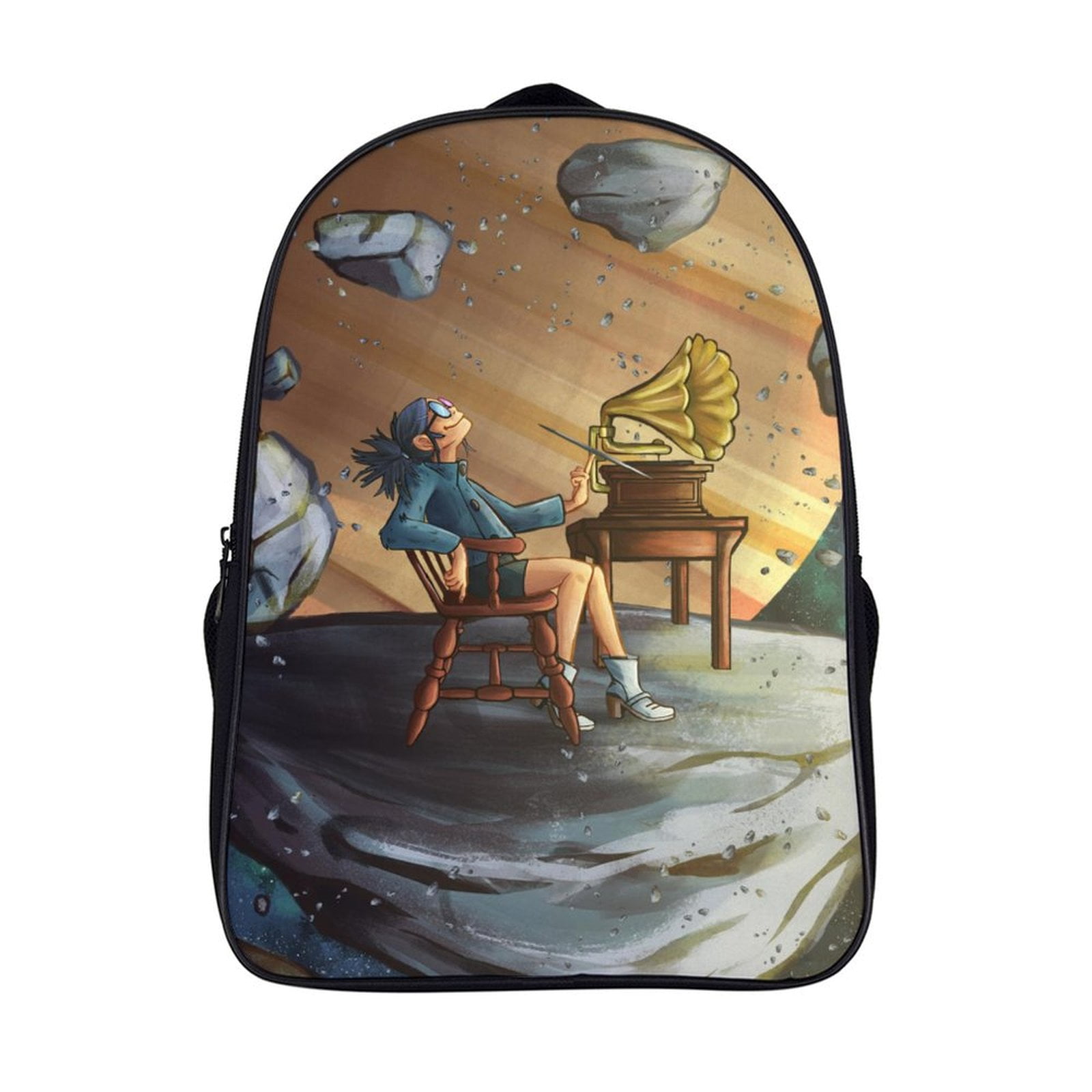 Band Music Gorillaz Backpack Student School Bag Satchel Bookbag 2 ...