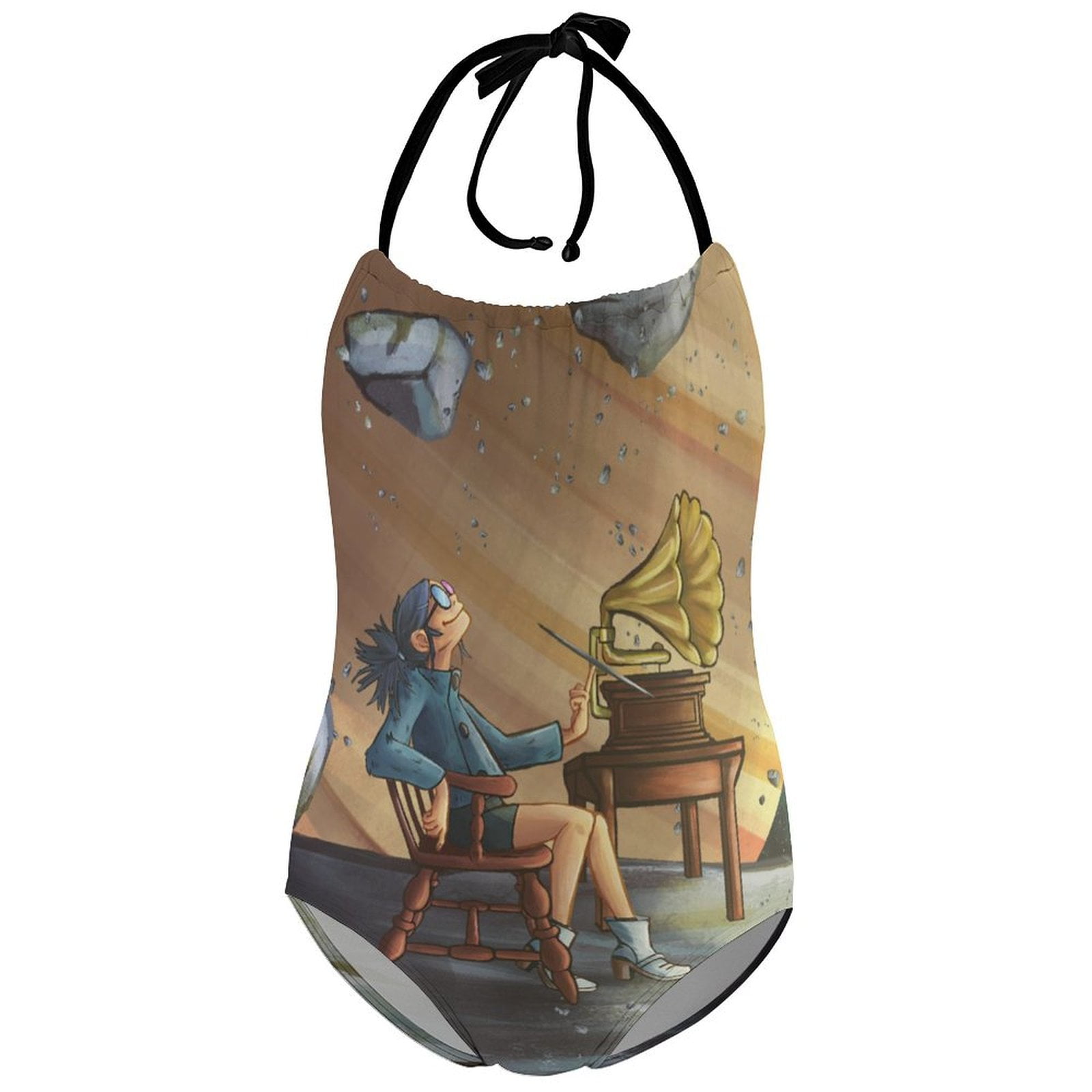 Band Music Gorillaz Girl's Swimsuit One-piece Summer Hawaii Beach Kid's ...