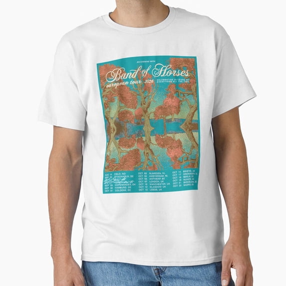 Band Of Horses Concert Tour Dates Indie Band T-Shirt - Walmart.com