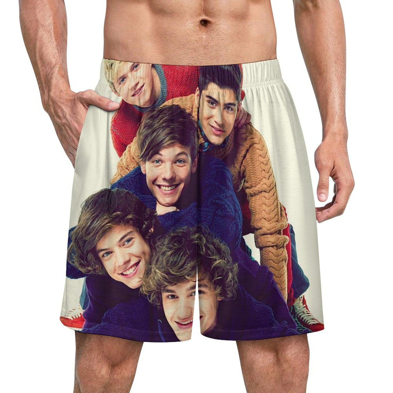 Band One Direction Men's Pajama Pants Lounge Shorts Bottoms Sleepwear ...