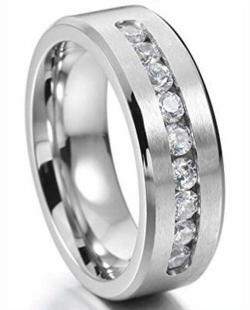 Band Ring Men's Stainless Steel 8mm Shenzhen - Walmart.com