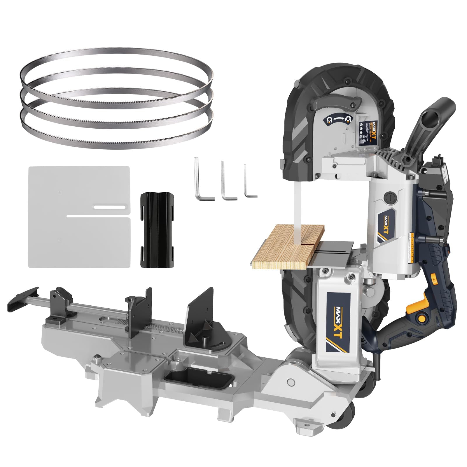 Band Saw with Lightweight Aluminum Base, 10 Amp 5 Inch Deep Cut Bandsaw ...