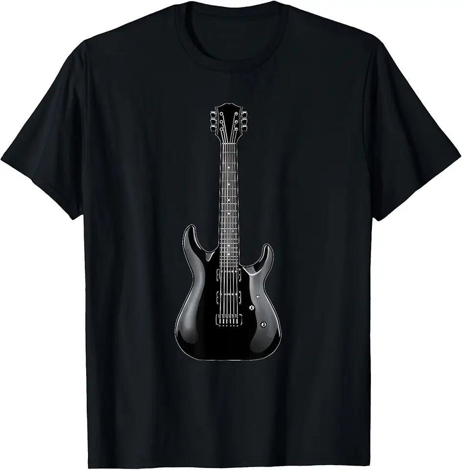 Band Shirts Rock And Roll Guitar T Shirts For Men Band Tee T-Shirt ...