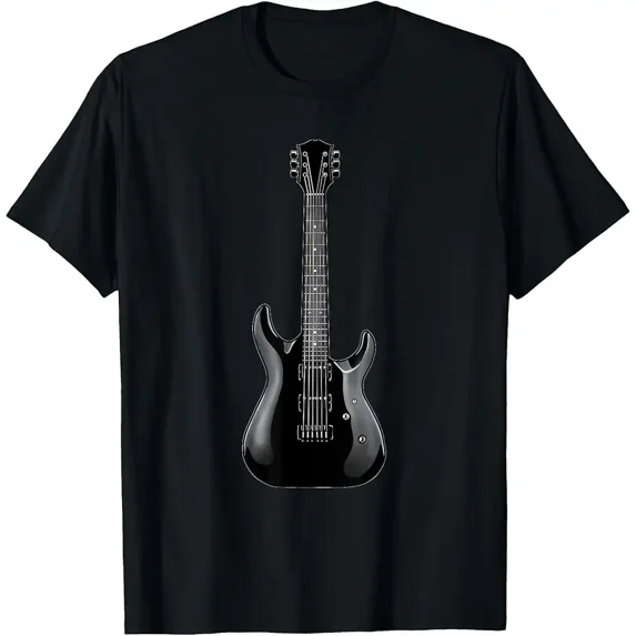 Band Shirts Rock And Roll Guitar T Shirts For Men Band Tee T-Shirt ...